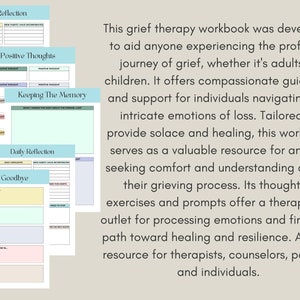 Grief Therapy Workbook: Coping Skills & Rituals (40 Pages) (PDF) - Etsy