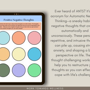 Thought Challenging Worksheets, CBT Therapy, Cognitive Behavioral ...