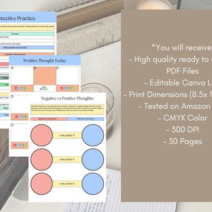Thought Challenging Worksheets, CBT Therapy, Cognitive Behavioral ...