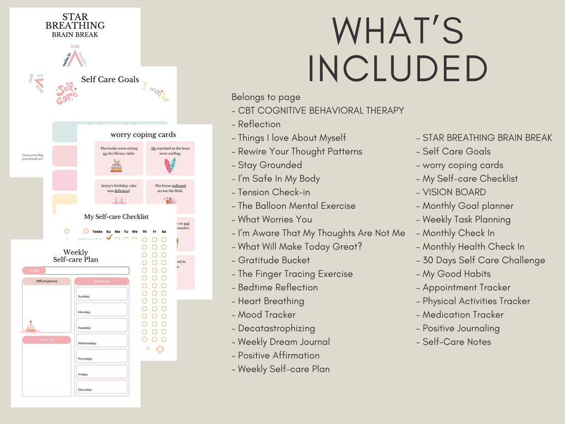 CBT Worksheets for Anxiety, CBT Interventions for Teens and Adults ...