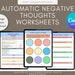 Thought Challenging Worksheets, CBT Therapy, Cognitive Behavioral ...