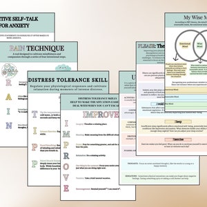 DBT Bundle, DBT Worksheets, DBT Cheat Sheet, Dbt Handout, Dbt Skills ...