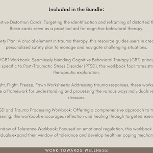 Trauma Therapy Bundle, Anxiety Coping Skill Card, Therapy Worksheets ...