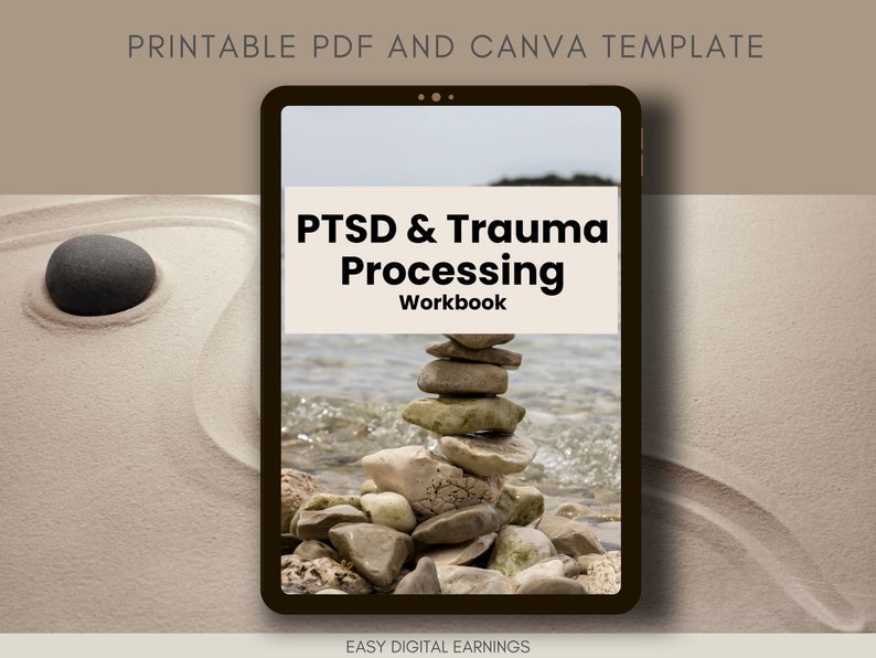 Trauma and PTSD Processing Workbook, Trauma Worksheets, Therapy ...