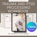 Trauma and PTSD Processing Workbook, Trauma Worksheets, Therapy ...