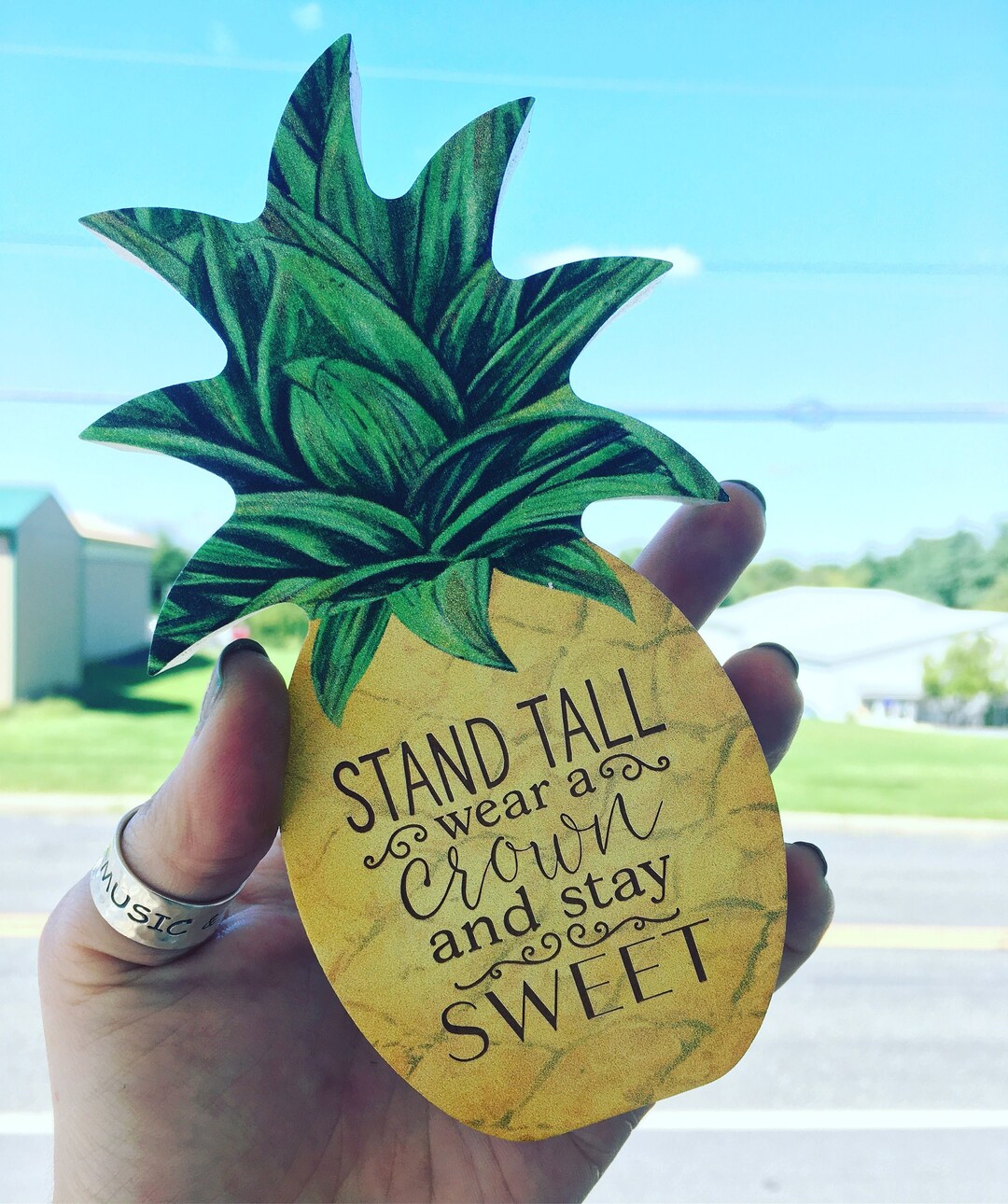 Pineapple Sign Stand Tall and Wear a Crown - Etsy