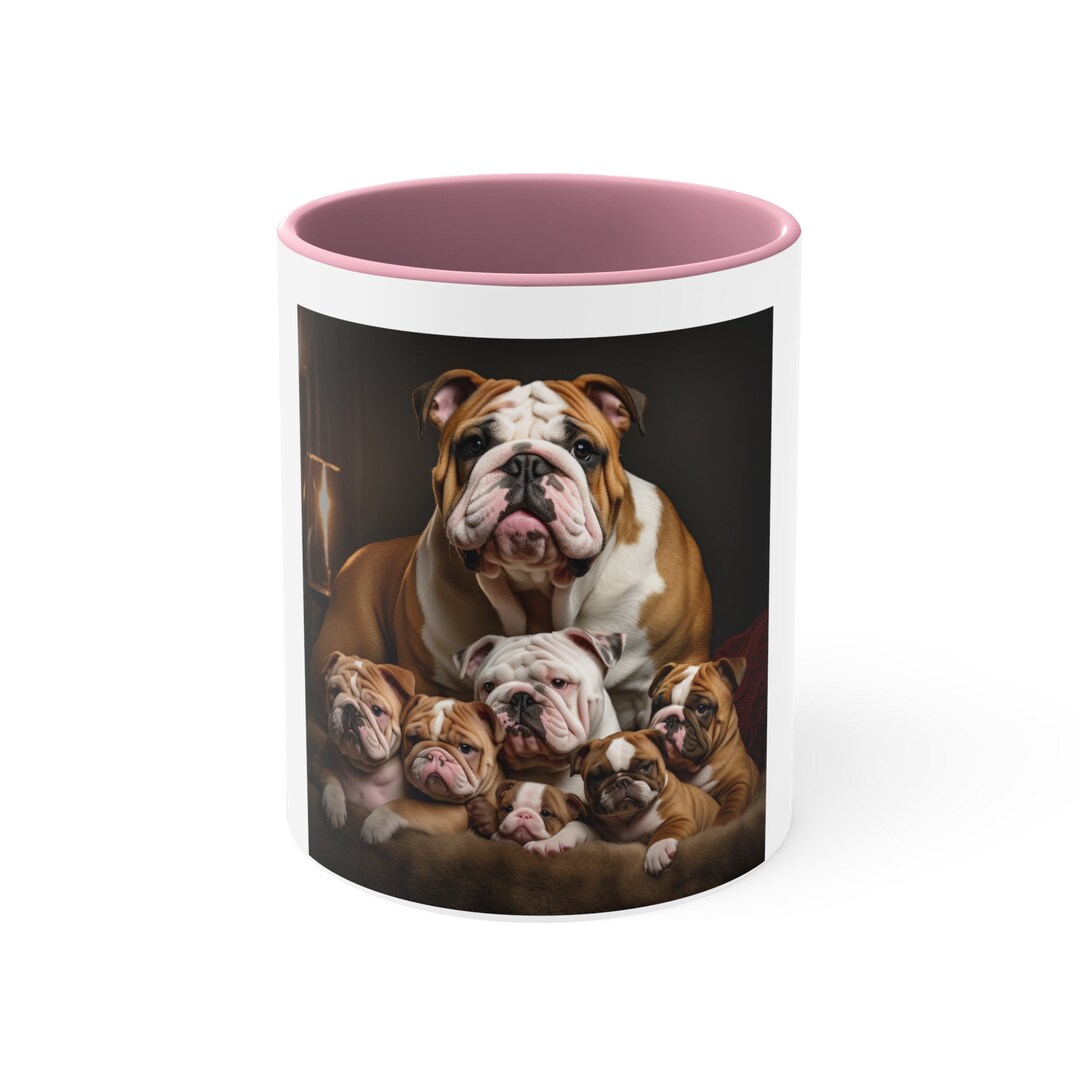 English Bulldog Cute, Bulldog Coffee Cup, Coffee Cup, Bulldog Mug ...