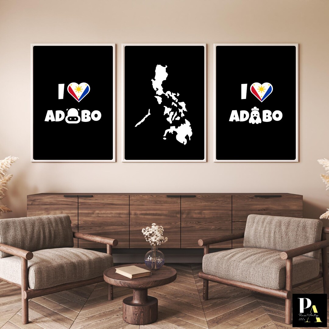 Set of 3, Filipino Wall Art Print, Funny Filipino Digital Prints ...