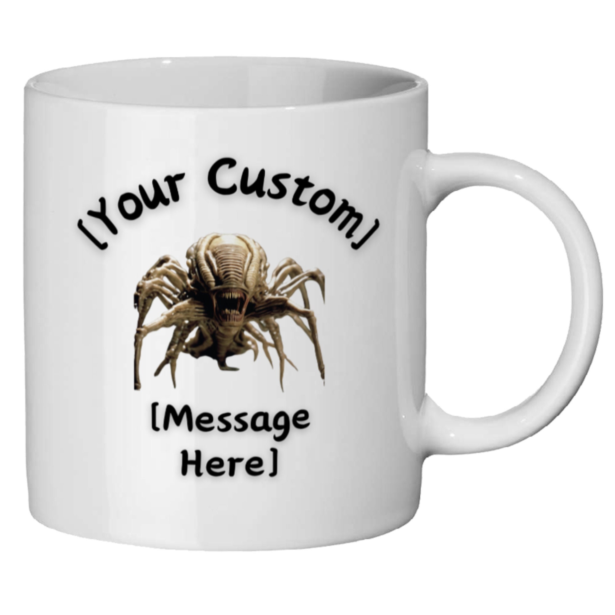 Personalised Xenomorph Dad Mug, Custom Alien Fans Coffee Cup, Customise ...