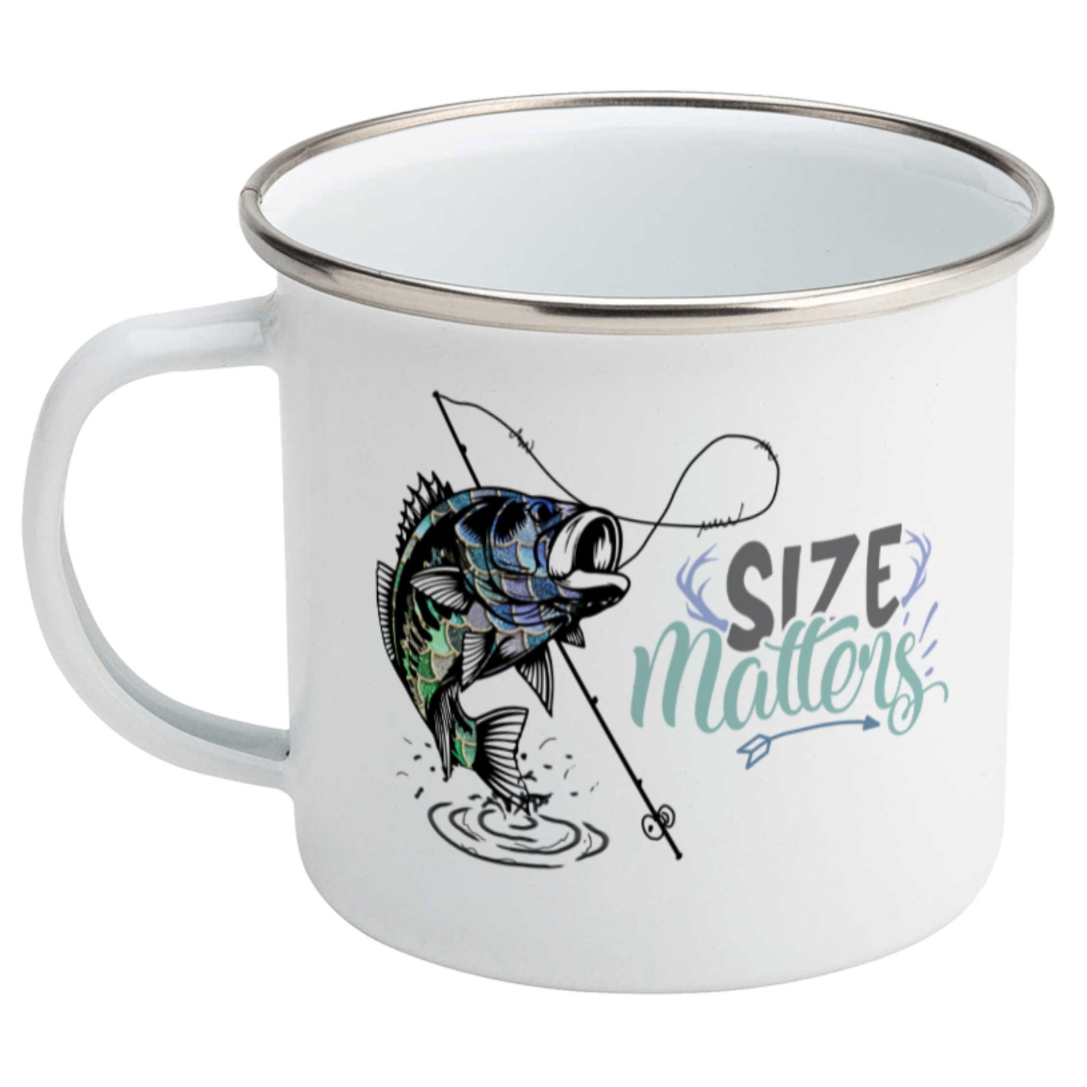 Size Matters Fishing Mug, the Rodfather Coffee Cup, Camping Mug, Gift ...