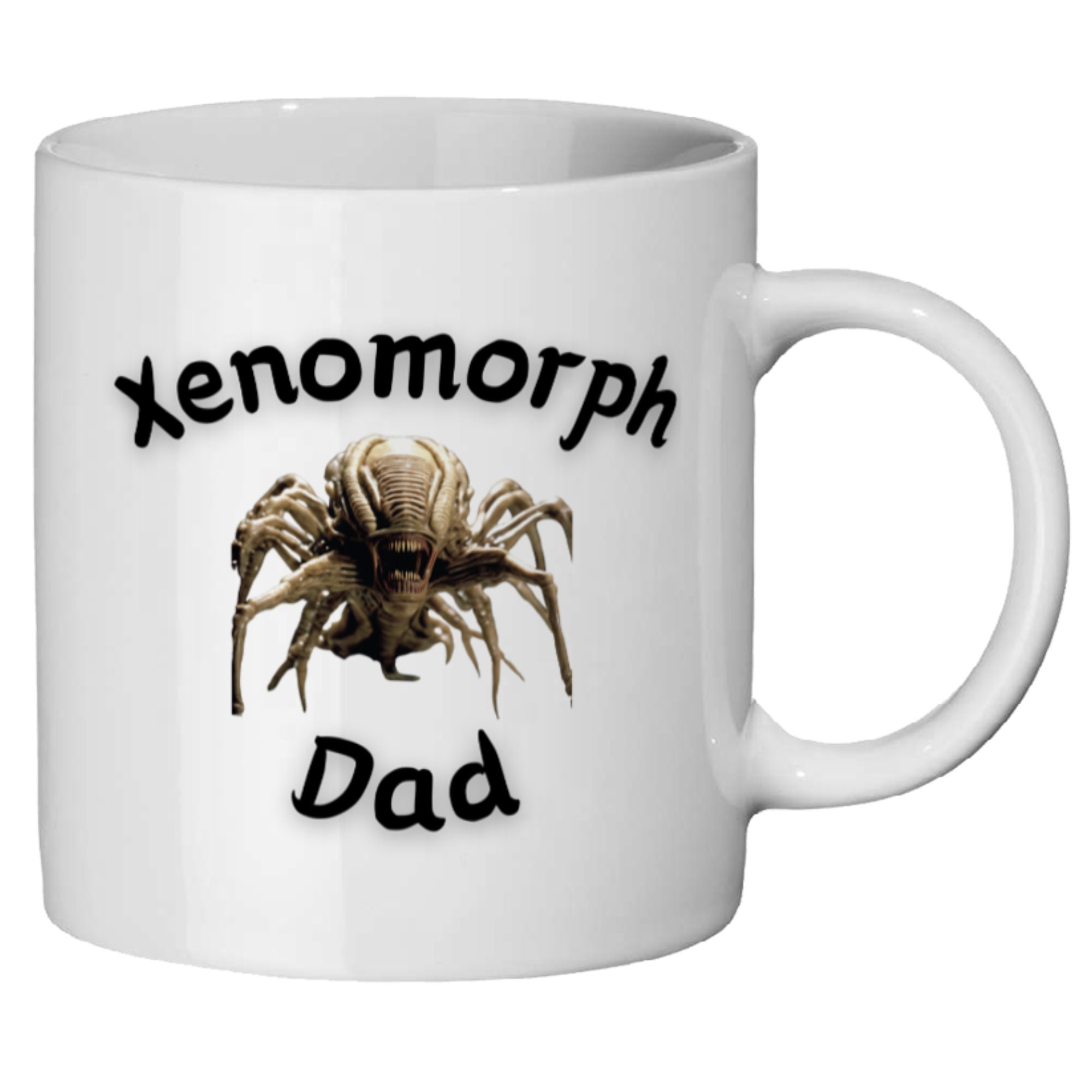 Personalised Xenomorph Dad Mug, Custom Alien Fans Coffee Cup, Customise ...