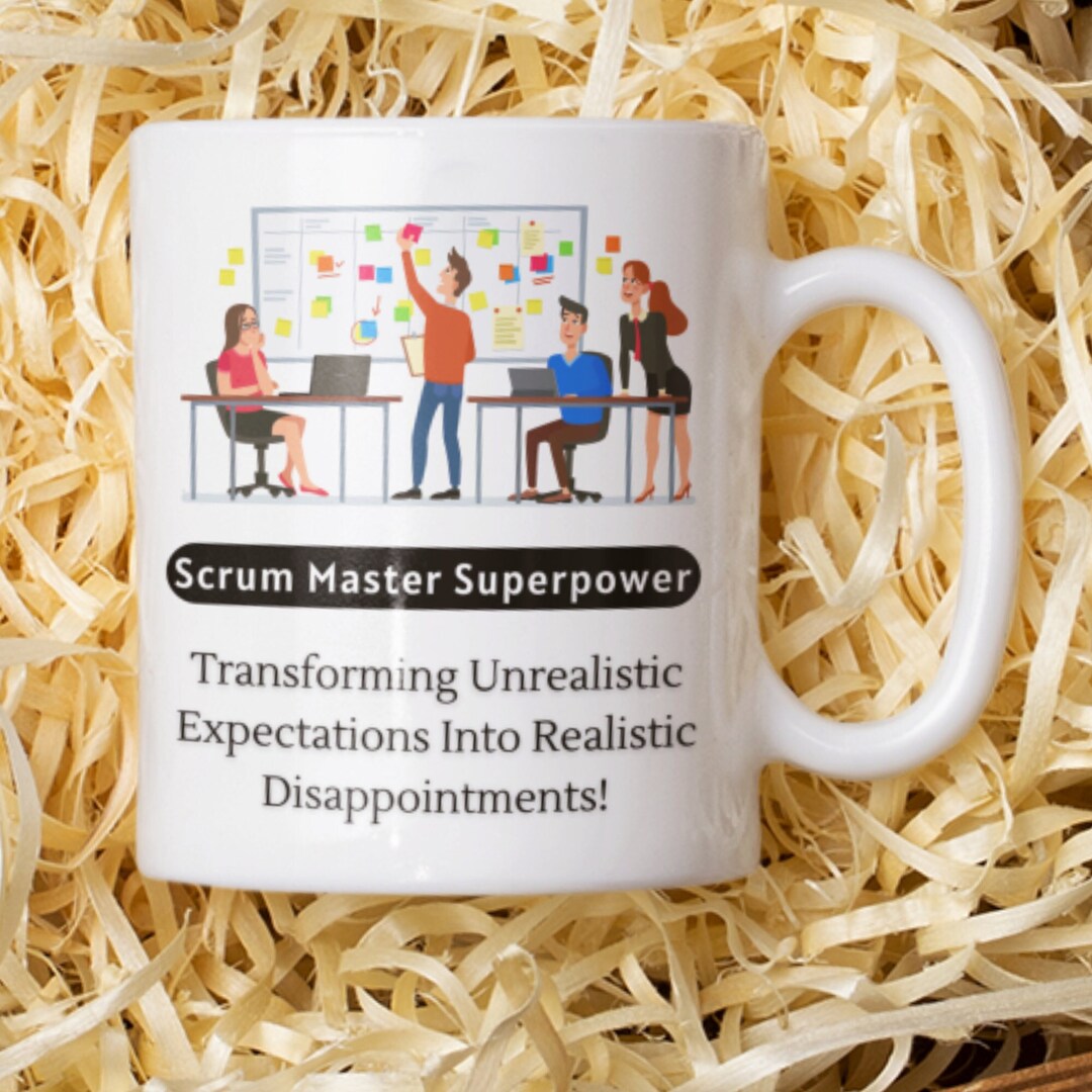 Scrum Master Mug, Scrum Master Superpower Cup, Sprint Planning Mug ...