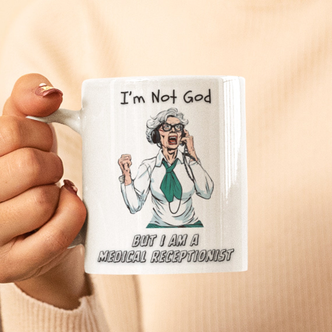 Medical Receptionist Coffee Cup, Doctor Receptionist Mug, Mug for ...