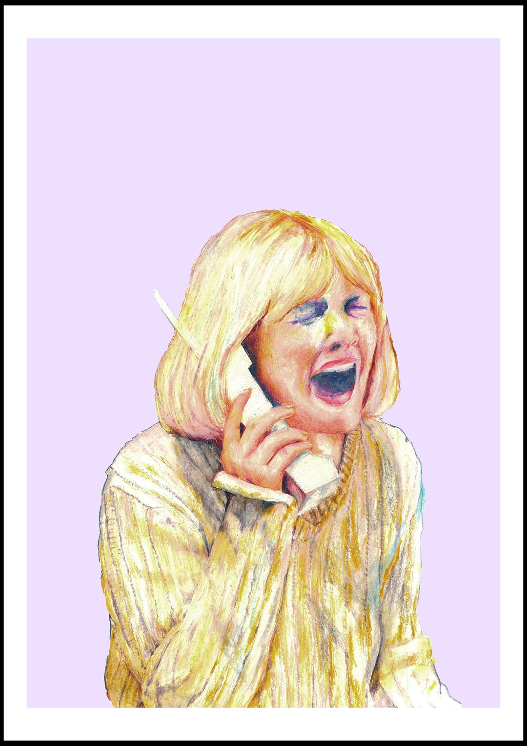 Scream Film Art Print | Casey Becker | - Etsy