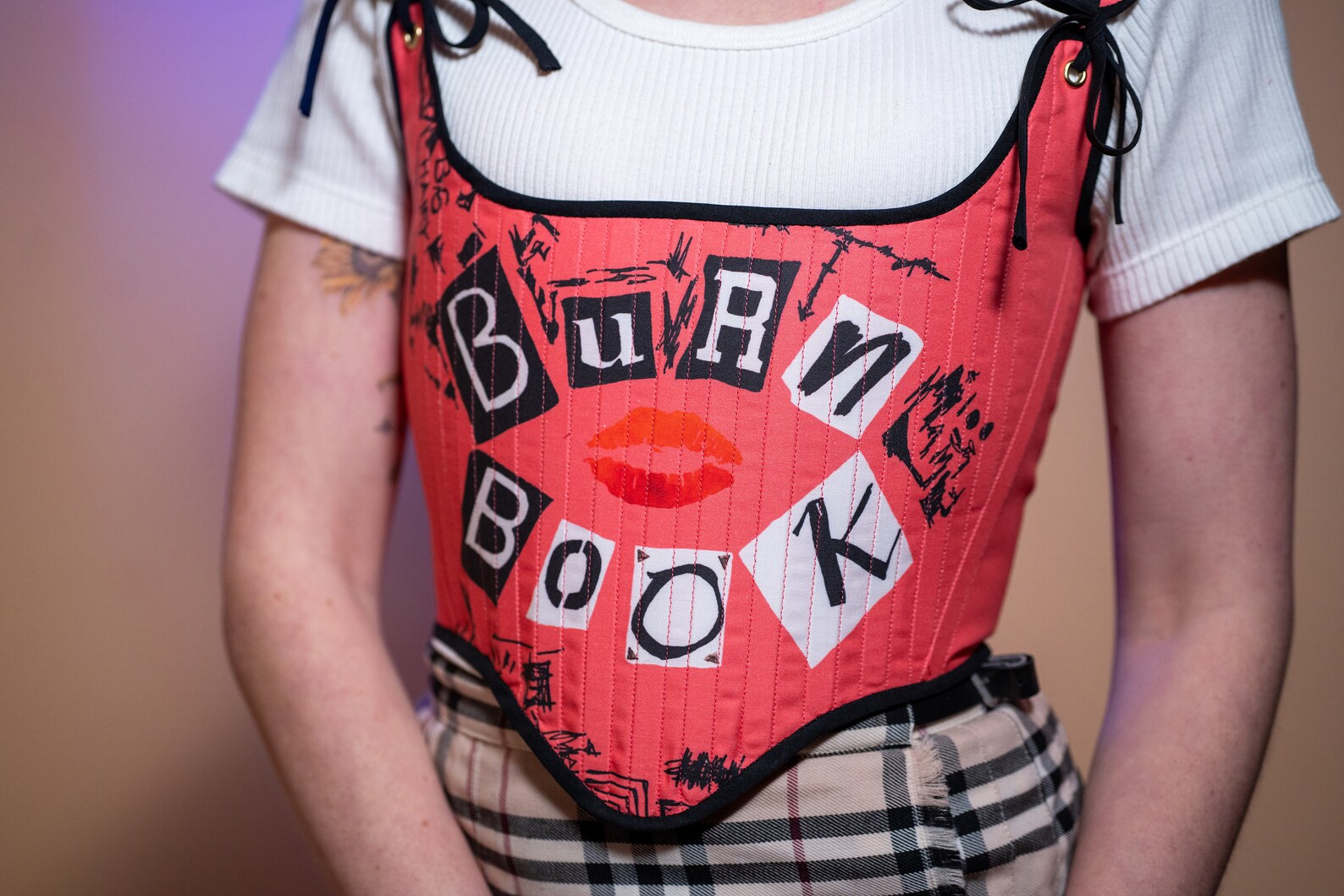 Handmade 'burn Book' Corset | Mean Girls | Made to Order - Etsy