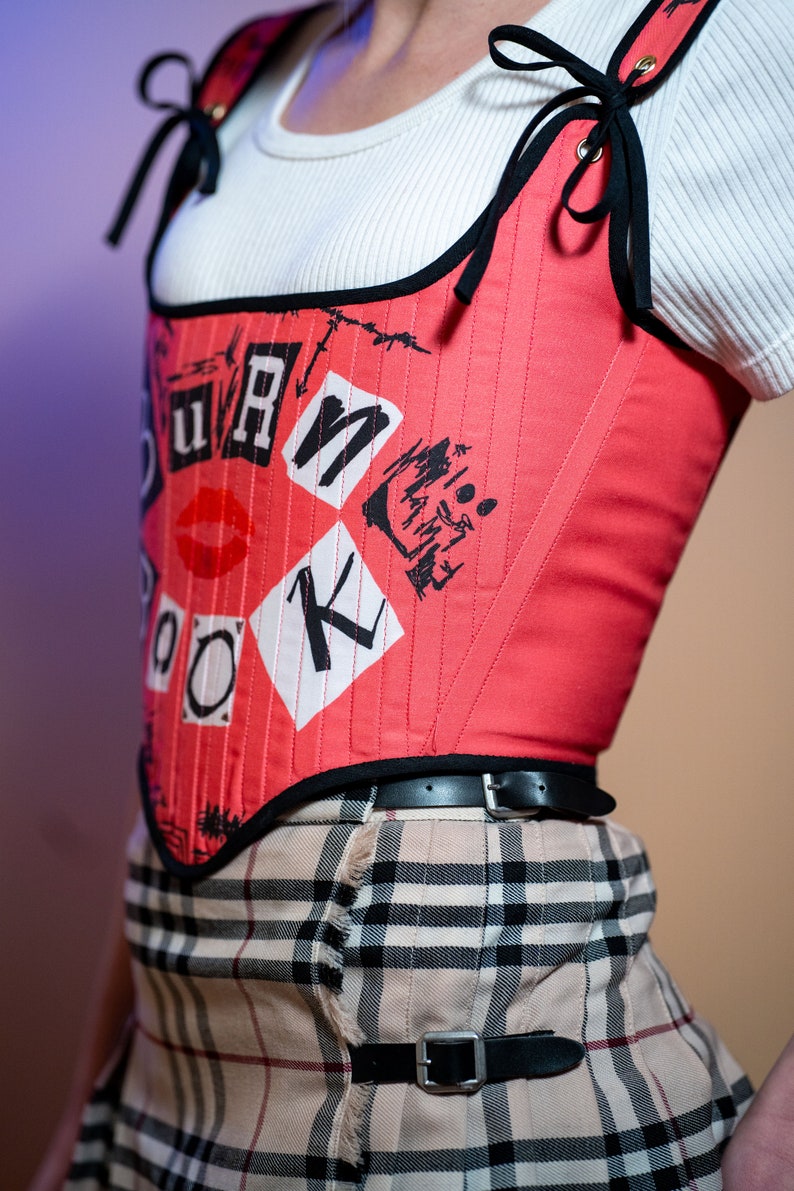 Handmade 'burn Book' Corset | Mean Girls | Made to Order - Etsy