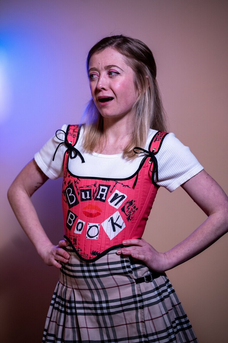 Handmade 'burn Book' Corset Mean Girls Made to Order - Etsy
