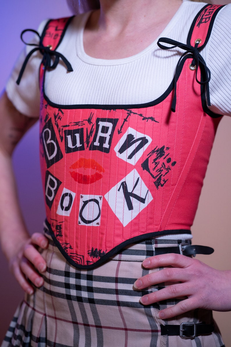 Handmade 'burn Book' Corset | Mean Girls | Made to Order - Etsy