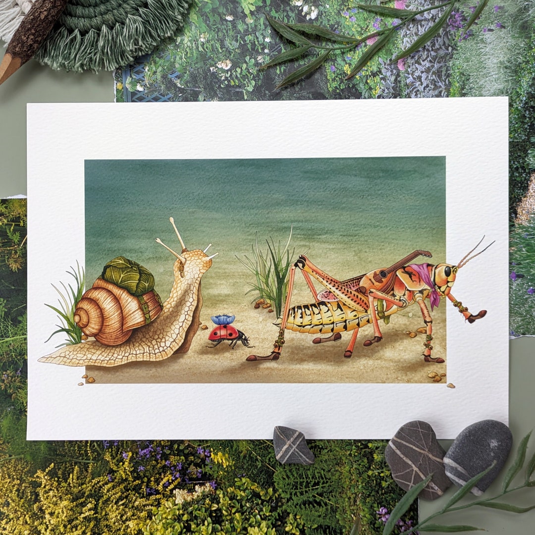 Adventure Bugs Art Print | Bug Lover Gift Idea | Insect Wall Art | Bug ...