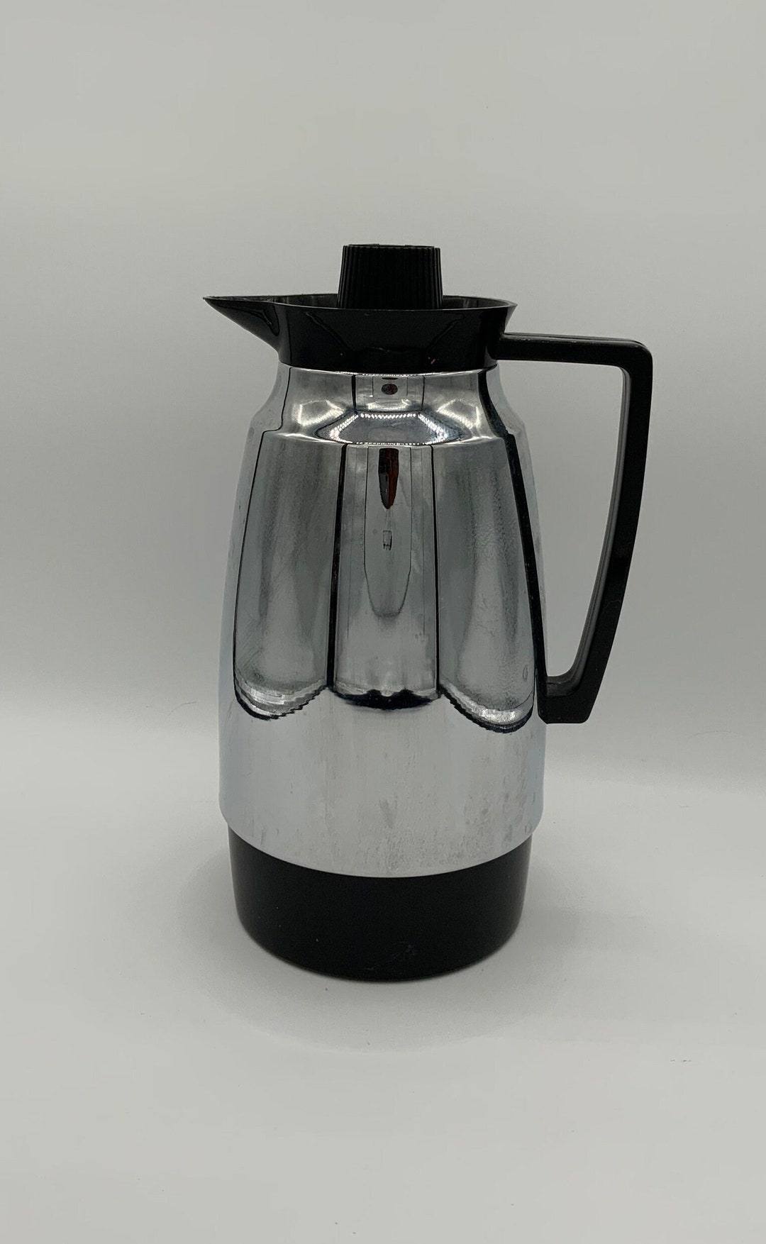 Vintage Glass Lined Carafe Tea Carafe Silver and Black Made in Japan - Etsy