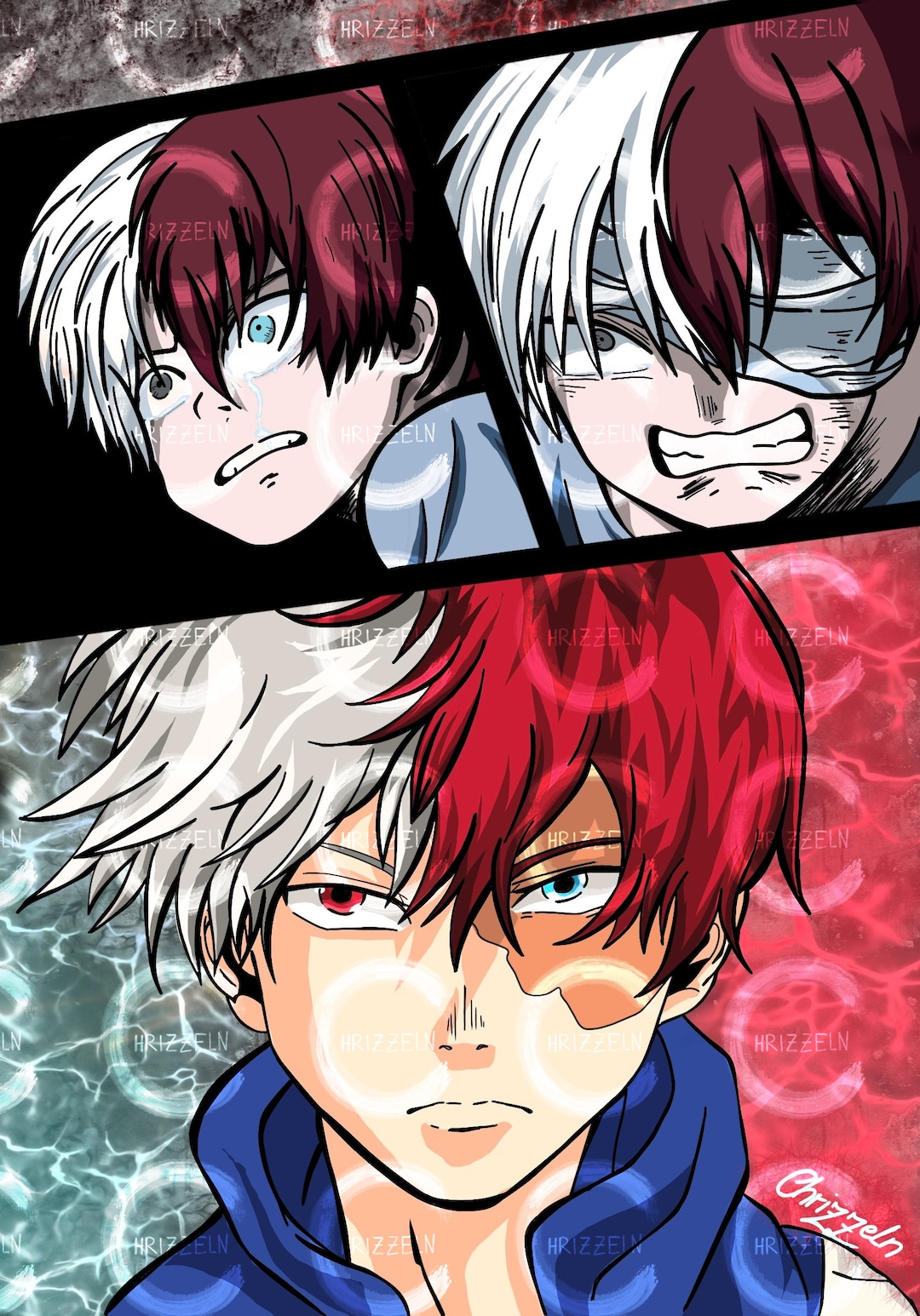 Shoto MHA Artwork - Etsy