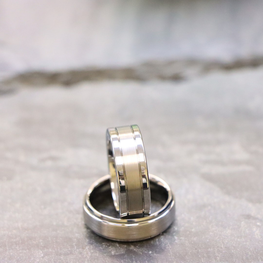 Tungsten Band, Men's Tungsten Crosses Ring, Christian Men's Ring ...
