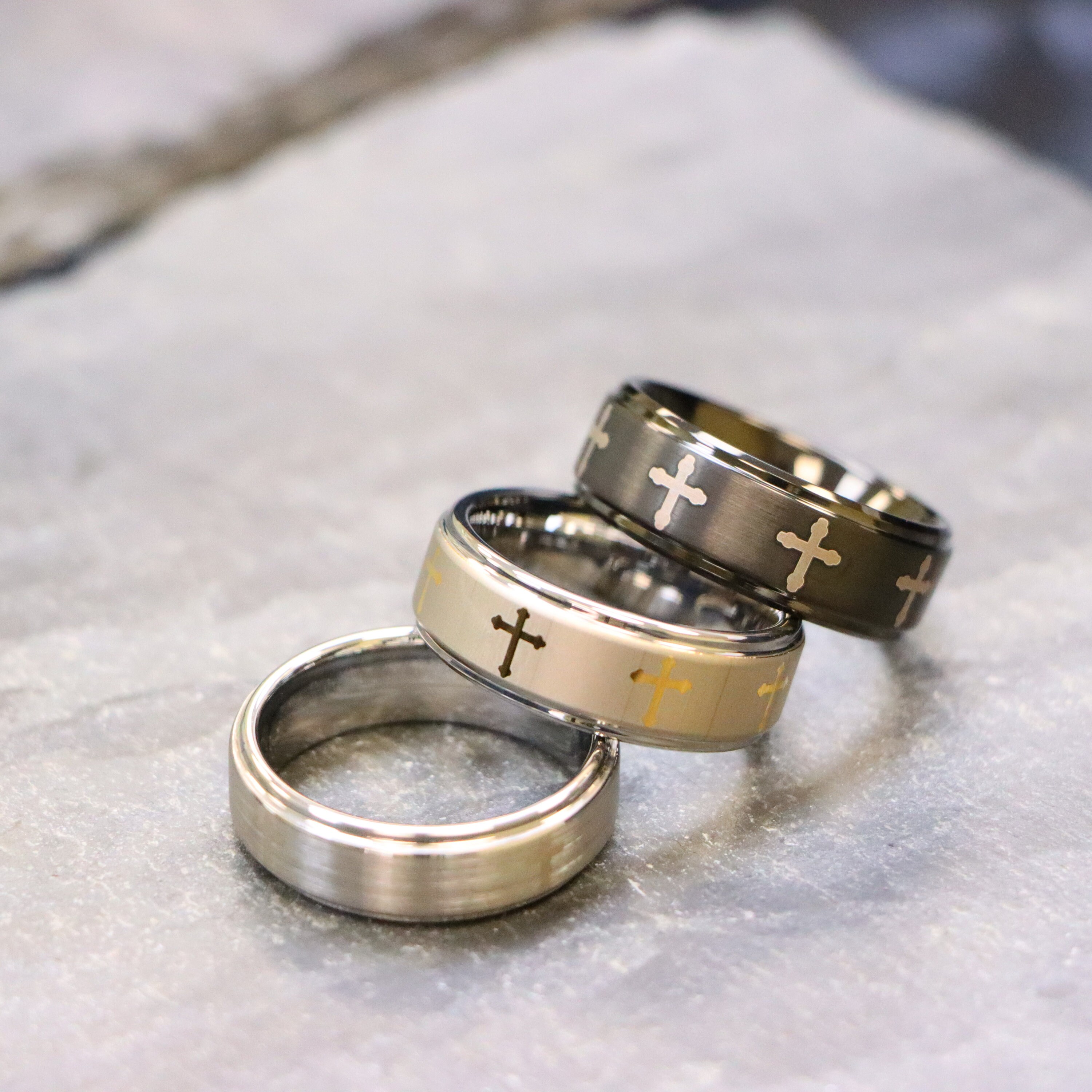 Mens Silver Wedding Ring, Mens Laser Engraved Ring, Tungsten Carbide ...