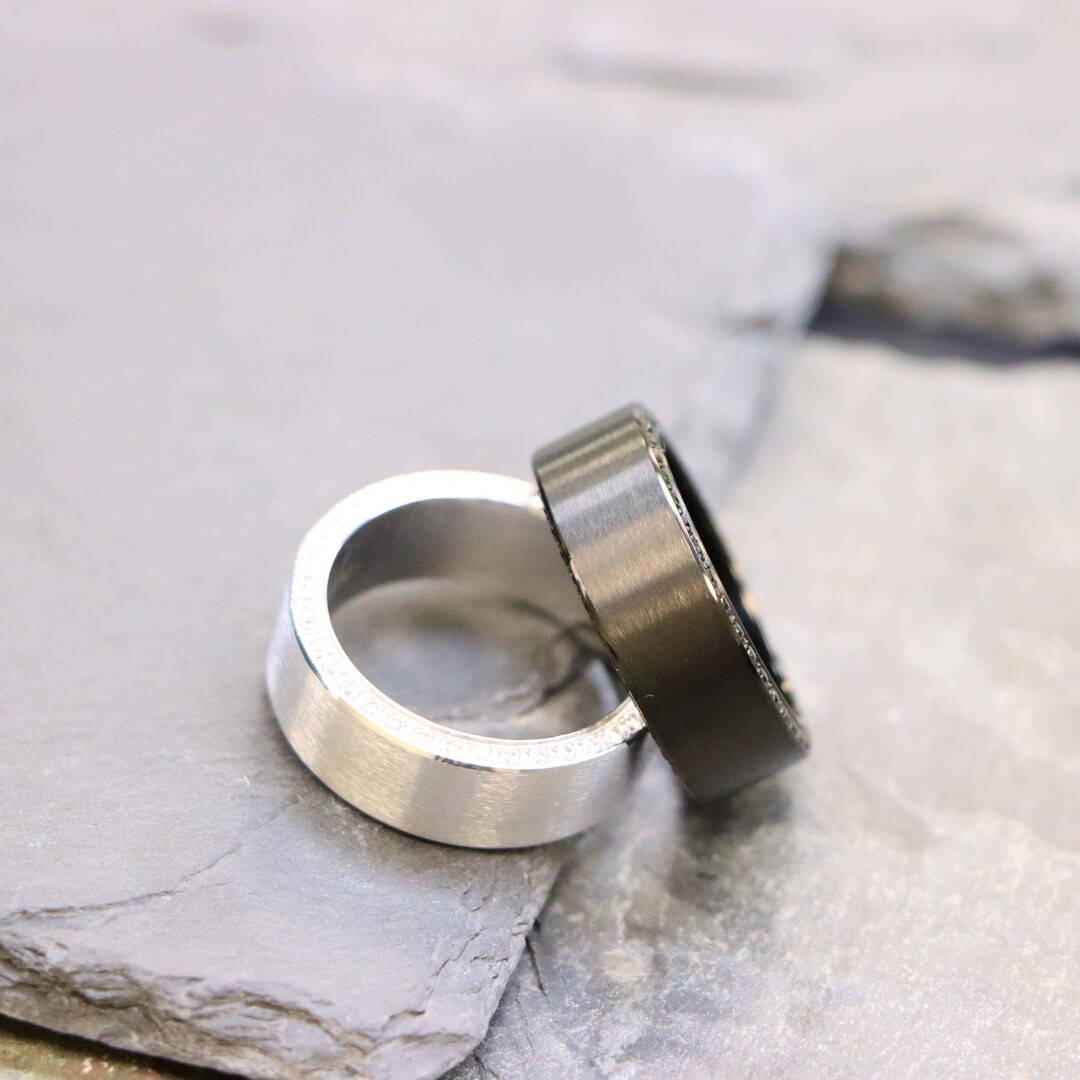 Anniversary Ring for Her, Ladies Wedding Band, Women's Men's Engagement Rings, Pure Titanium ...