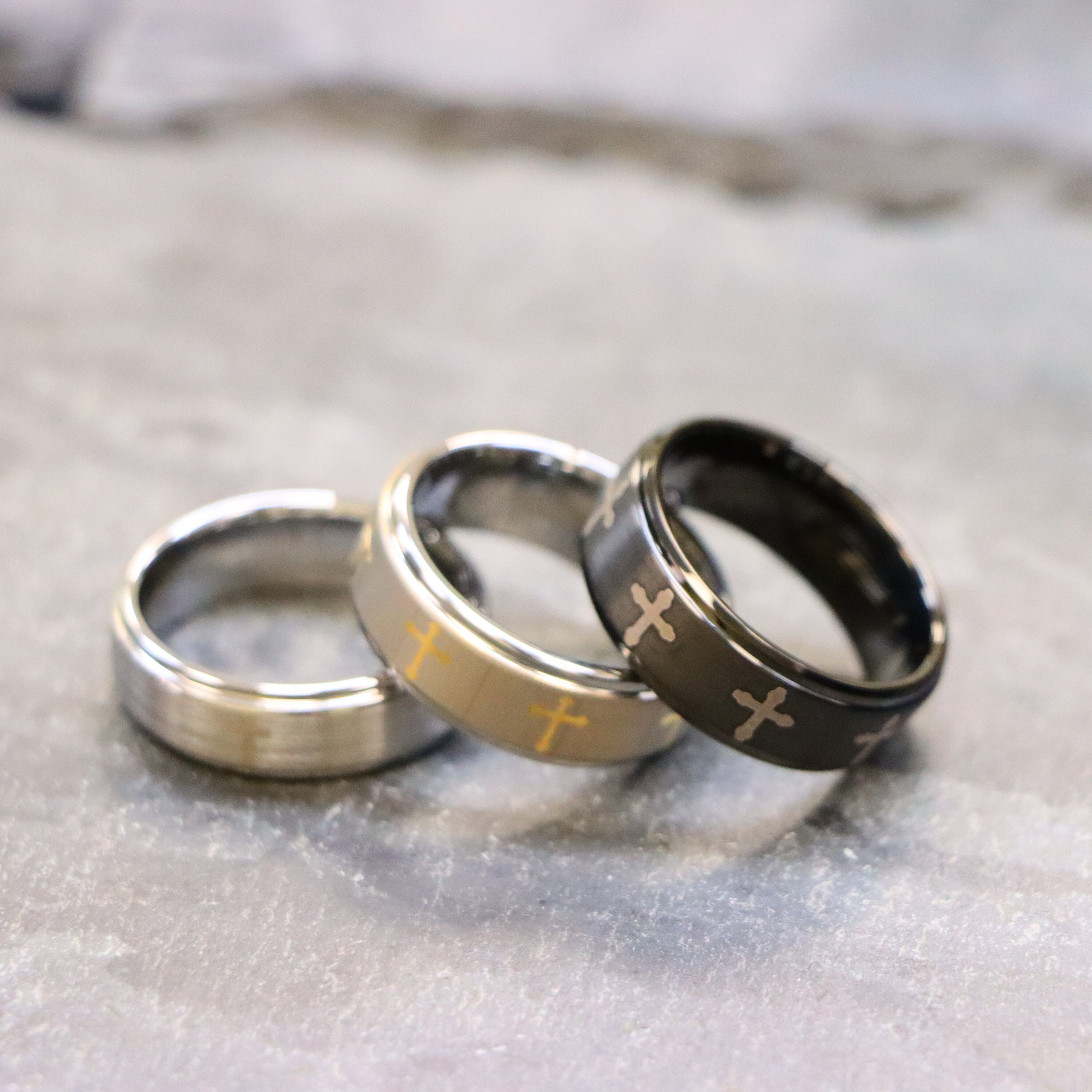 Men's Silver Wedding Ring, Men's Laser Engraved Ring, Tungsten Carbide ...