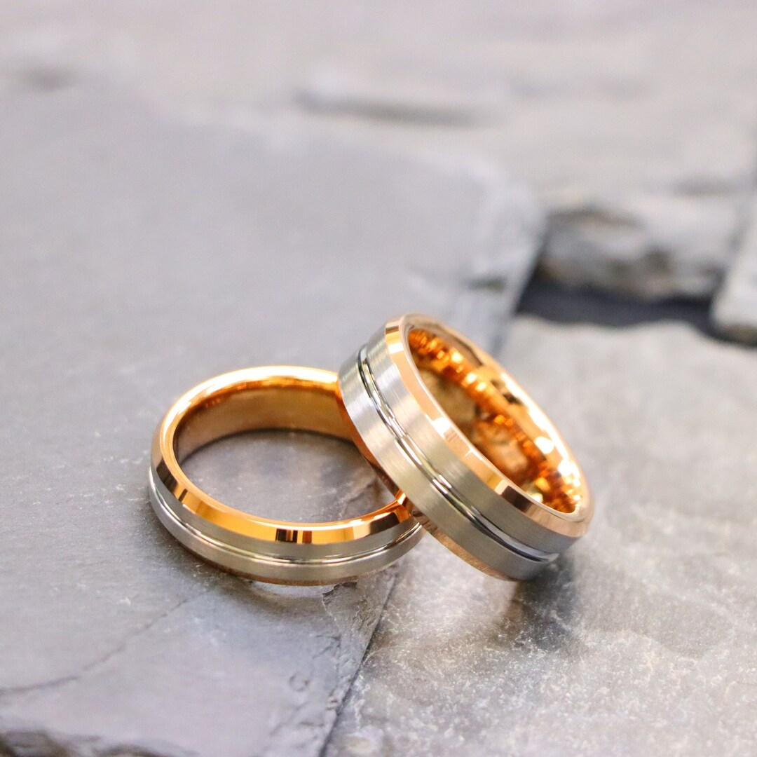 Mens Wedding Band, 8mm Men's Ring, Rings for Men, Mens Engraved Ring ...