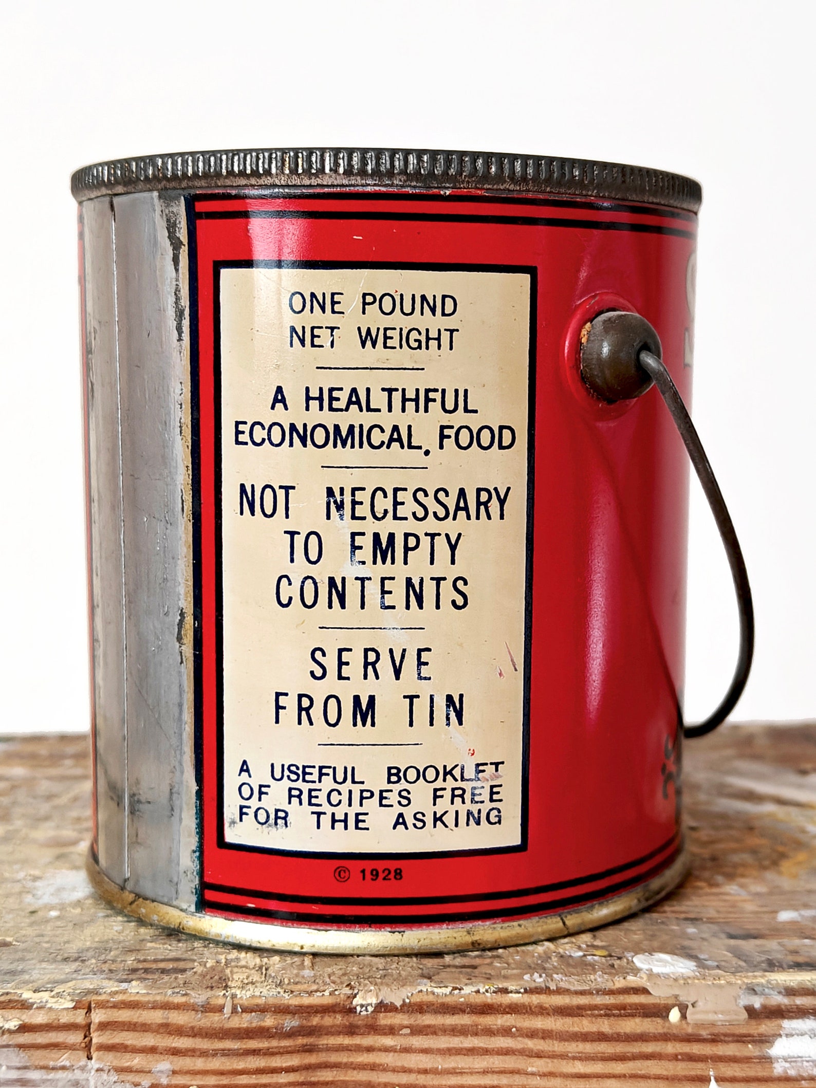 Antique School Boy Peanut Butter Pail - Small Tin Lithography - the ...