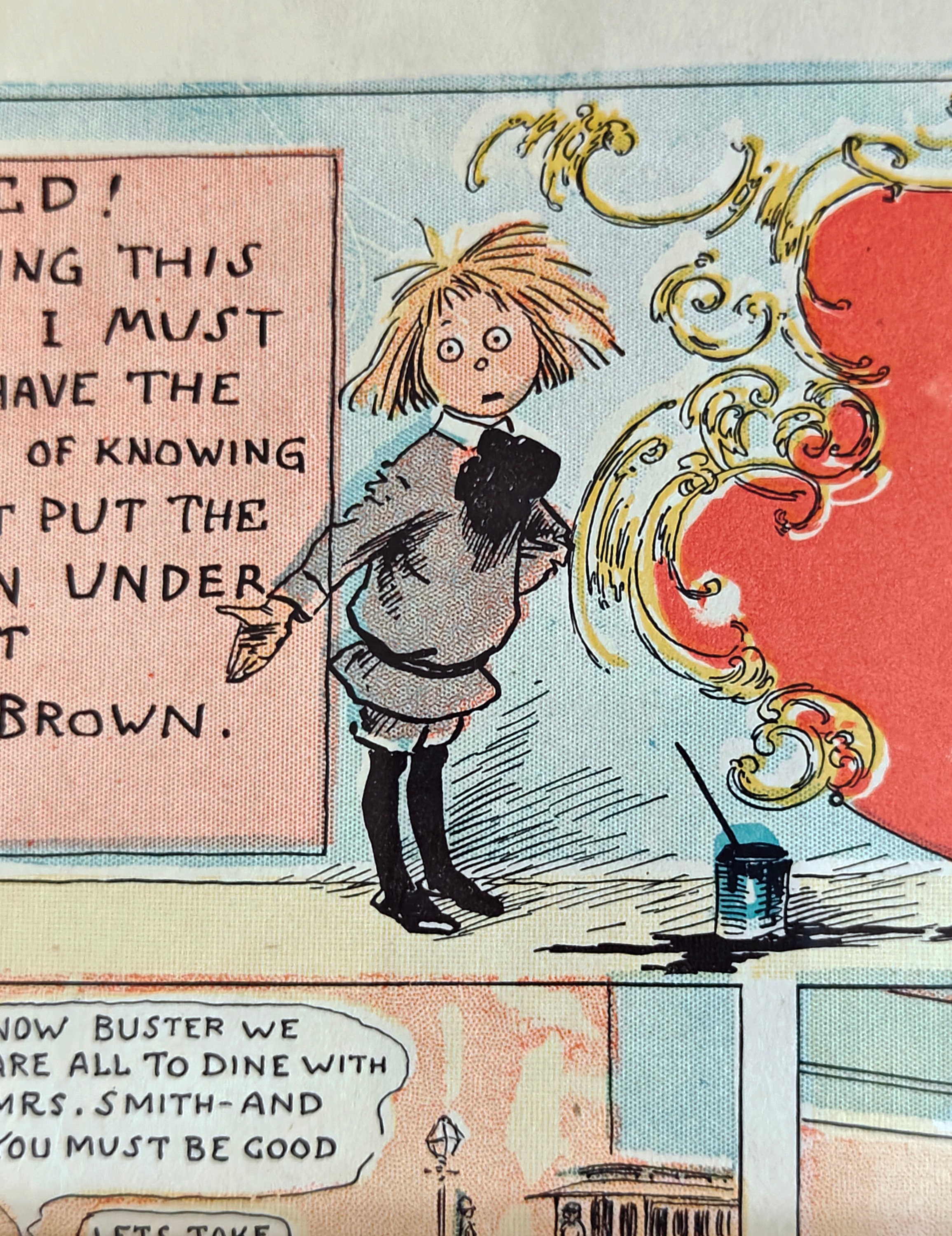 Early 1900 Buster Brown Comic Strip Panels Lot of 9 Original New York ...