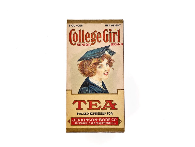 1920s College Girl Tea - Cardboard Box - Senior Brand - Jacksonville ...