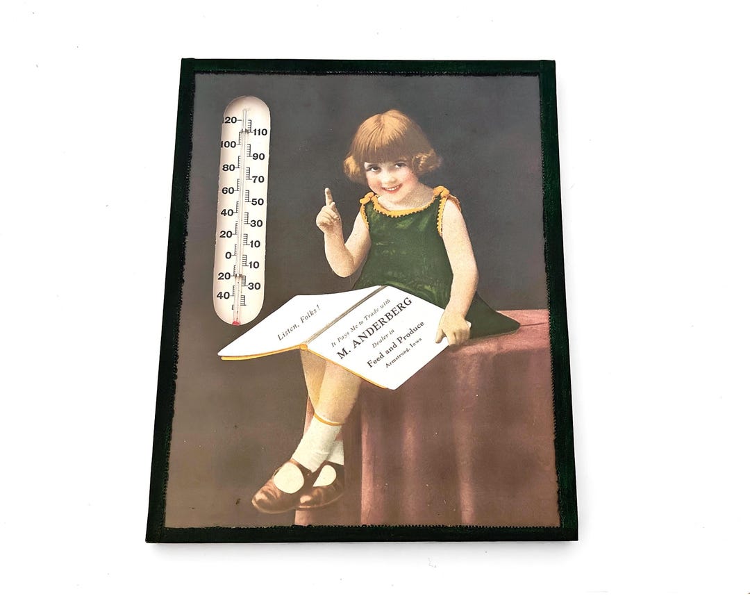 Feed and Produce Thermometer Old Advertising - Armstrong Iowa USA ...