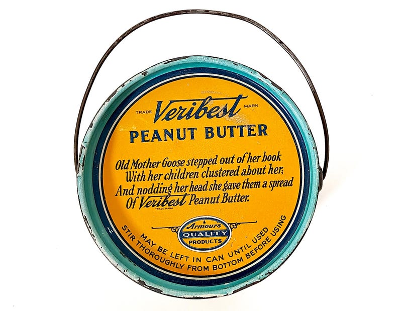 Early Armour's Veribest 1 Lb Peanut Butter Pail - Armour and Company ...