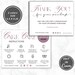 Cake Care Card I Canva Template I Care Card Instructions, Business ...