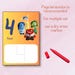 Numbers Tracing Cards Inside Out Flashcards for Home School Montessori ...