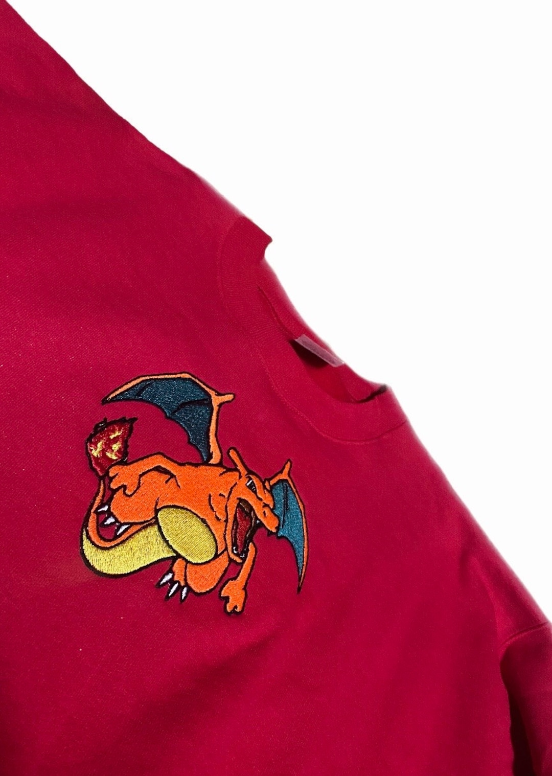 Pokemon Charizard Embroidered Hoodie Pokemon Charizard Embroidered ...