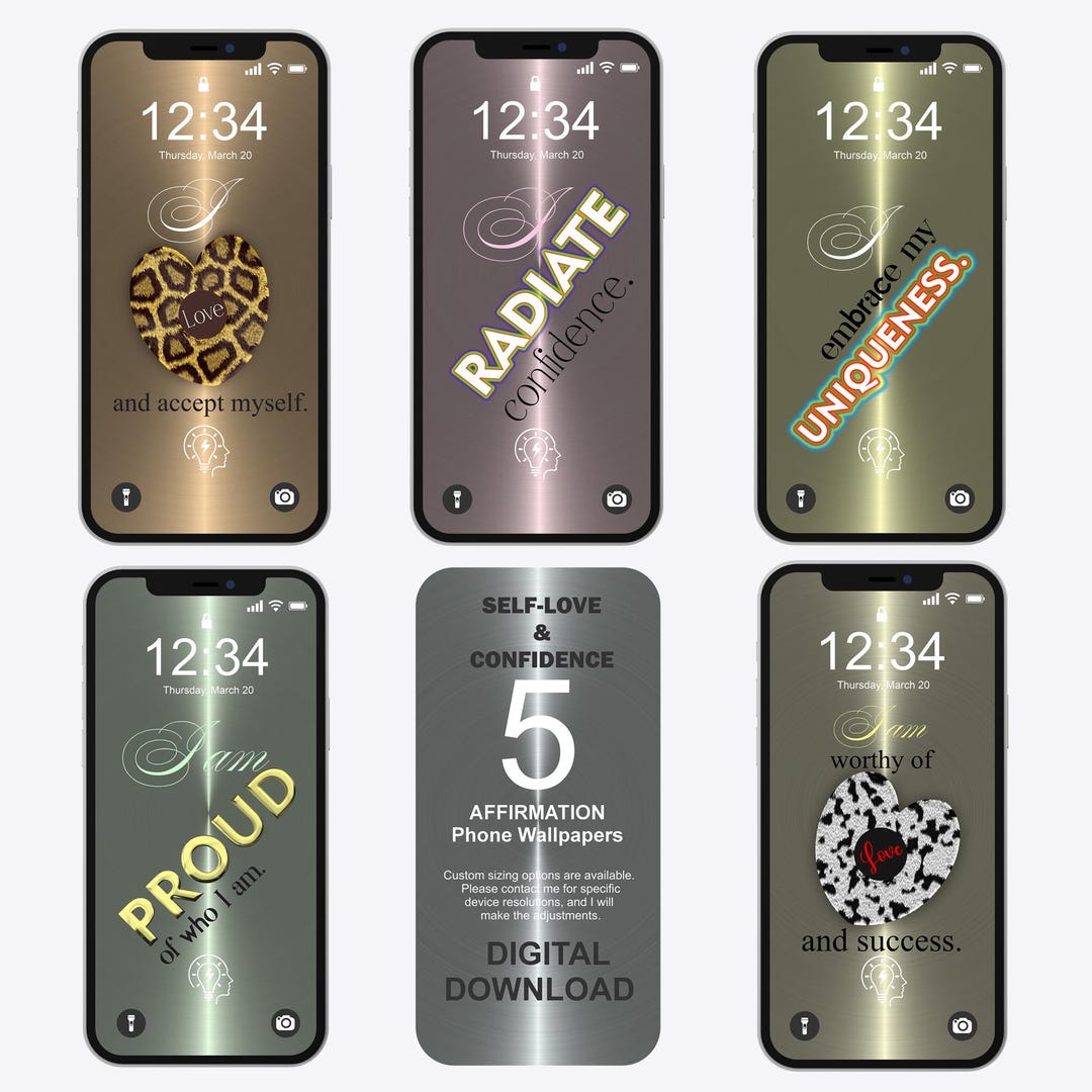 Self Love Affirmation Wallpaper, Mental Health Affirmation Smartphone ...