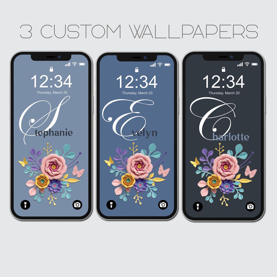Custom Phone Wallpaper, Floral Phone Wallpaper Aesthetic Colourful ...