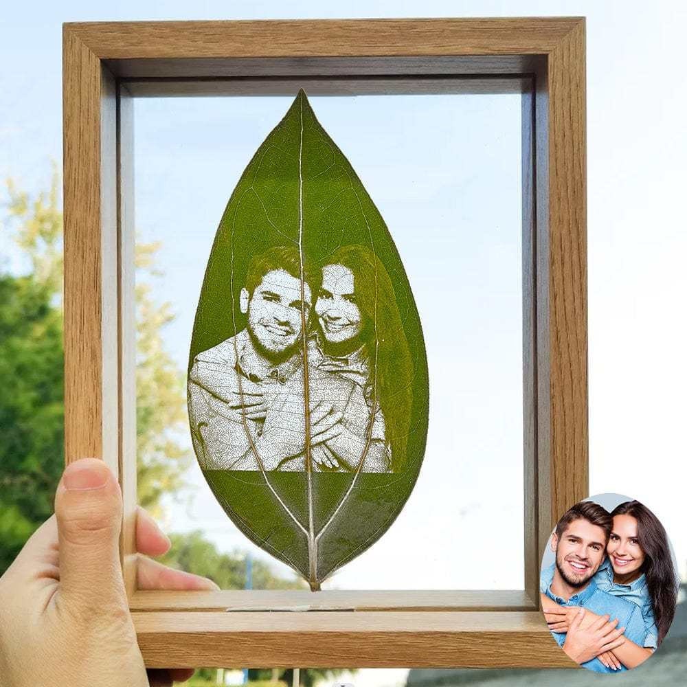 Personalized Photo Leaf Bookmark Custom Leaf Carving Bookmarks Leaf ...