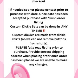 Custom Kids Dickie Set - Etsy