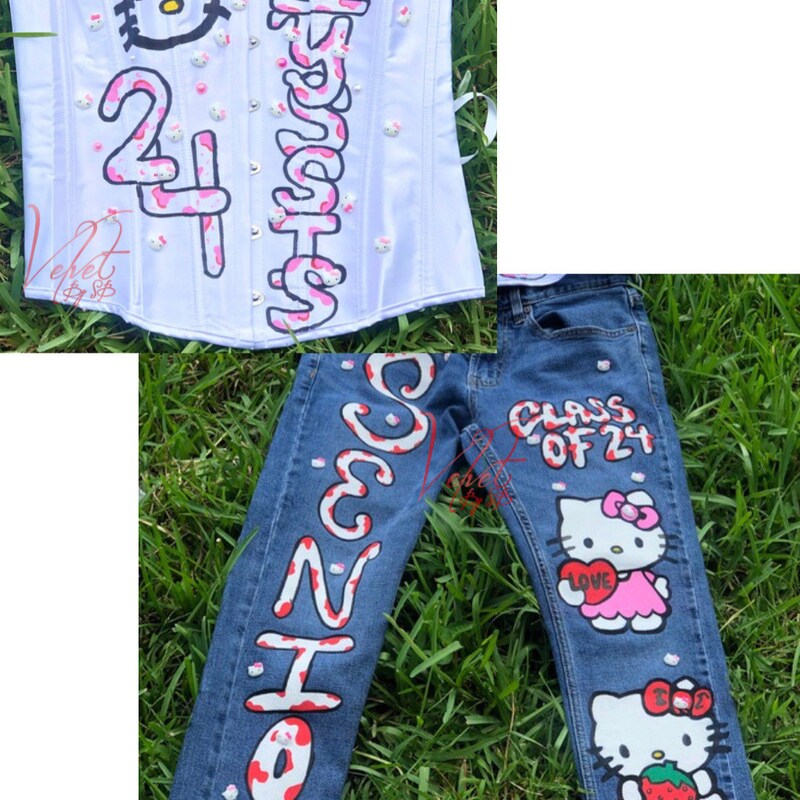 Customized Jeans - Etsy
