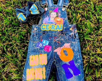 Custom Hand-painted Denim Overalls | Concerts, Costumes & More | Free ...