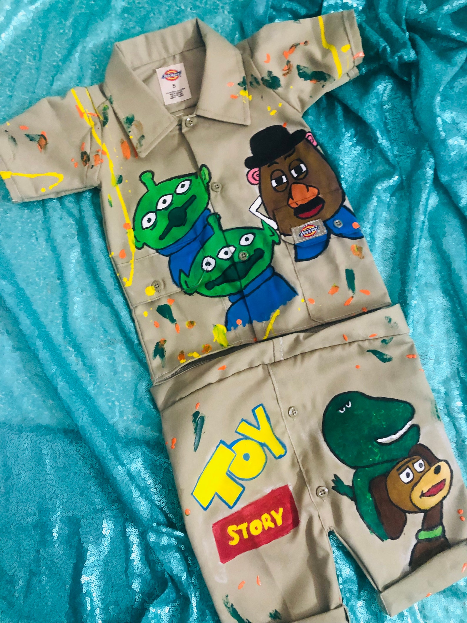 Custom Painted Kids Dickie Set - Etsy