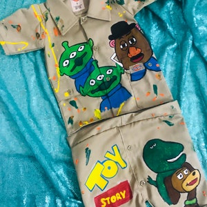 Custom Painted Kids Dickie Set - Etsy