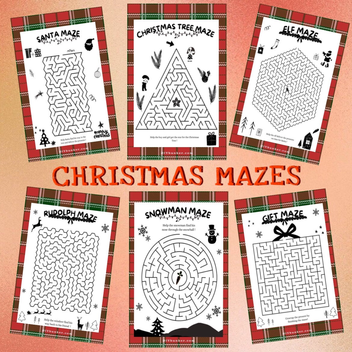 40 Printable Christmas Activities, Christmas Activity Bundle, Kid's ...