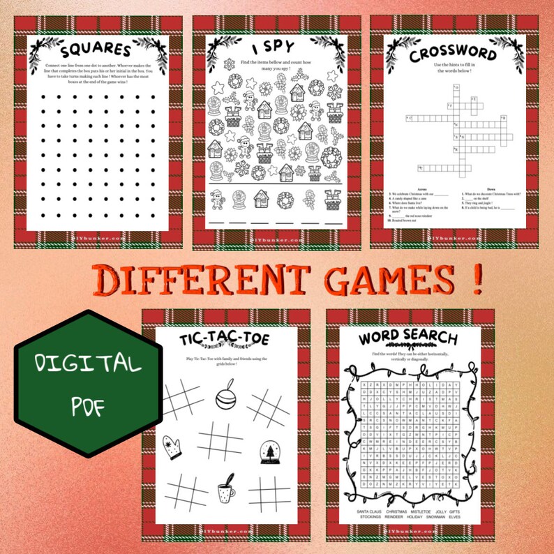40 Printable Christmas Activities, Christmas Activity Bundle, Kid's ...