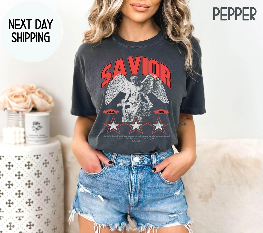 Savior Shirt, Crown of Thorns, Christian T-shirt, Jesus Apparel ...