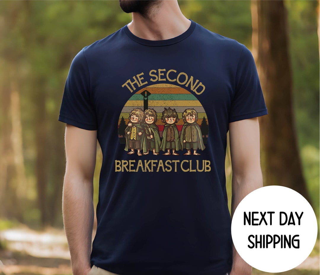 The Second Breakfast Club Shirt ,dad Gift Lotr Shirt ,fathers Day Gift for Hobbit Lovers Dad ...